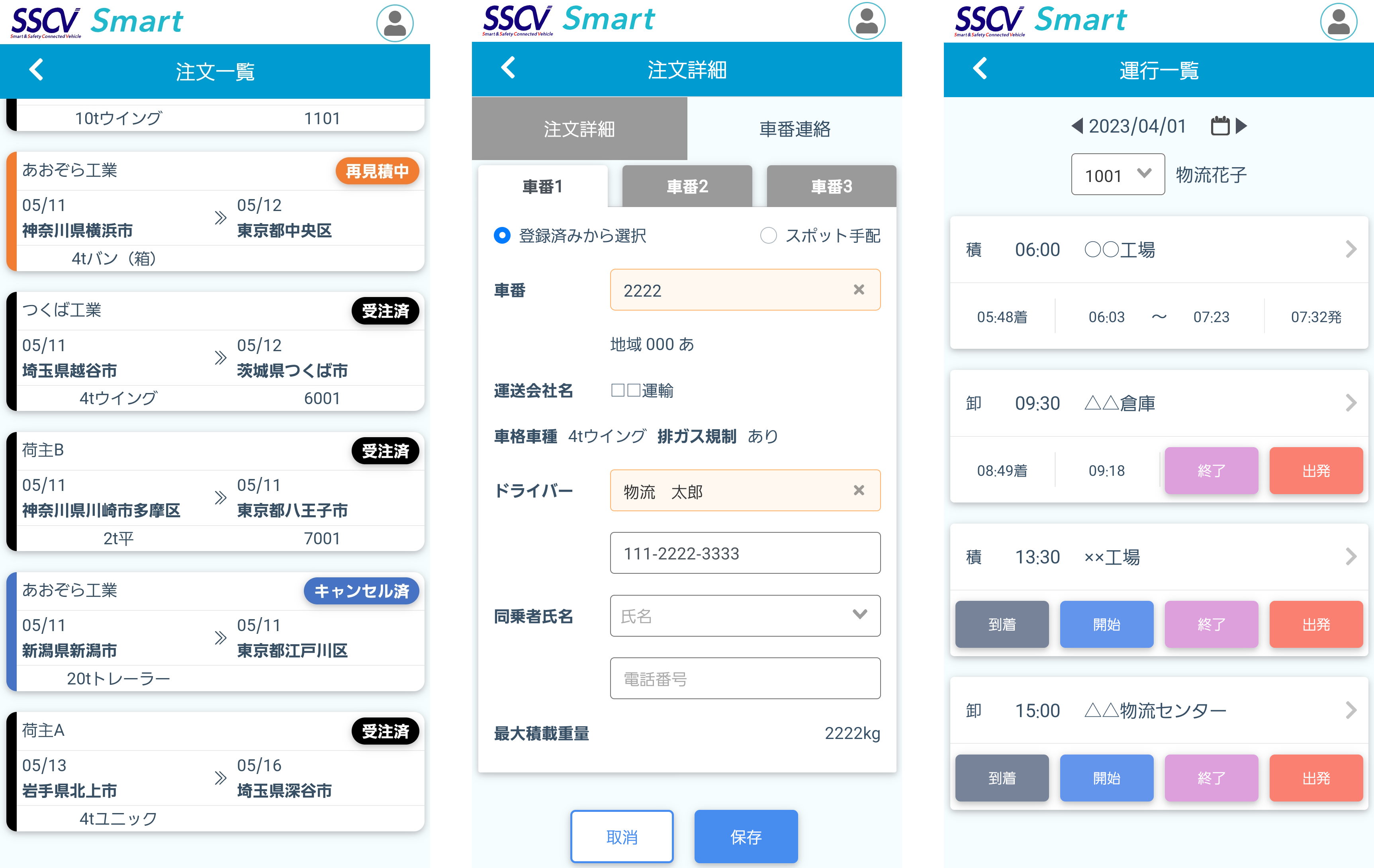 機能：SSCV-Smart：ロジスティード